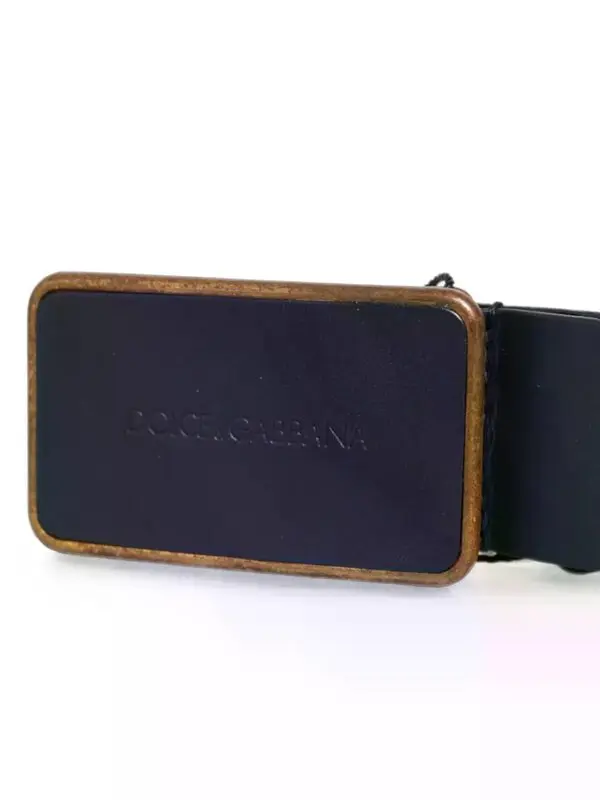 Dolce & Gabbana Logo-buckle Leather Belt