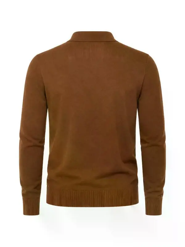 Alpha Studio Long-sleeve Polo Shirt