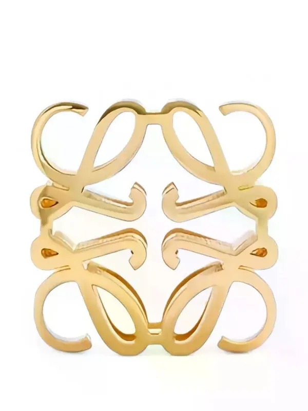 Loewe Anagram Bombé Engraved Dice - Gold