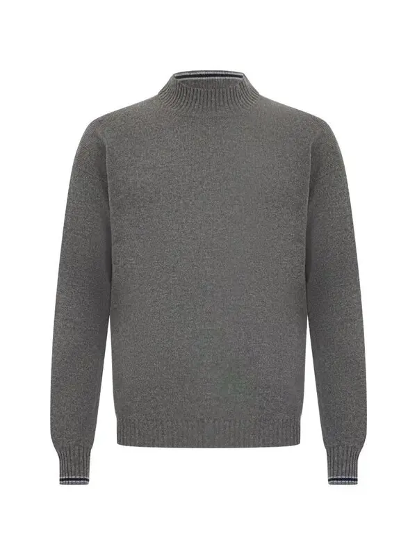 Fedeli Cashmere Mock-neck Sweater