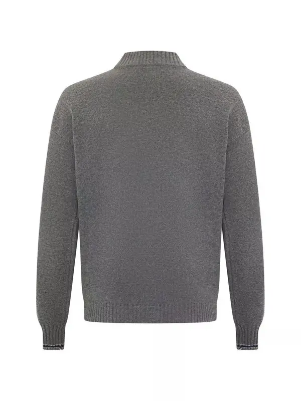Fedeli Cashmere Mock-neck Sweater