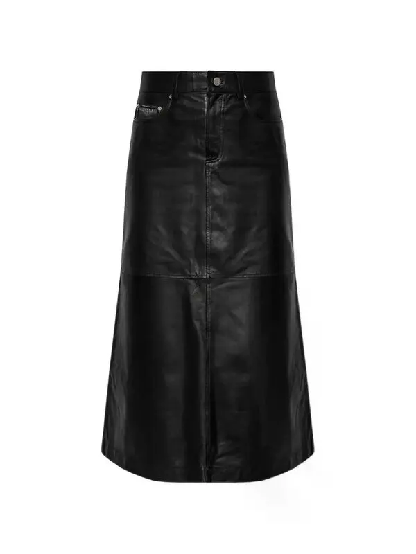 BY MALENE BIRGER Solene Leather Midi Skirt