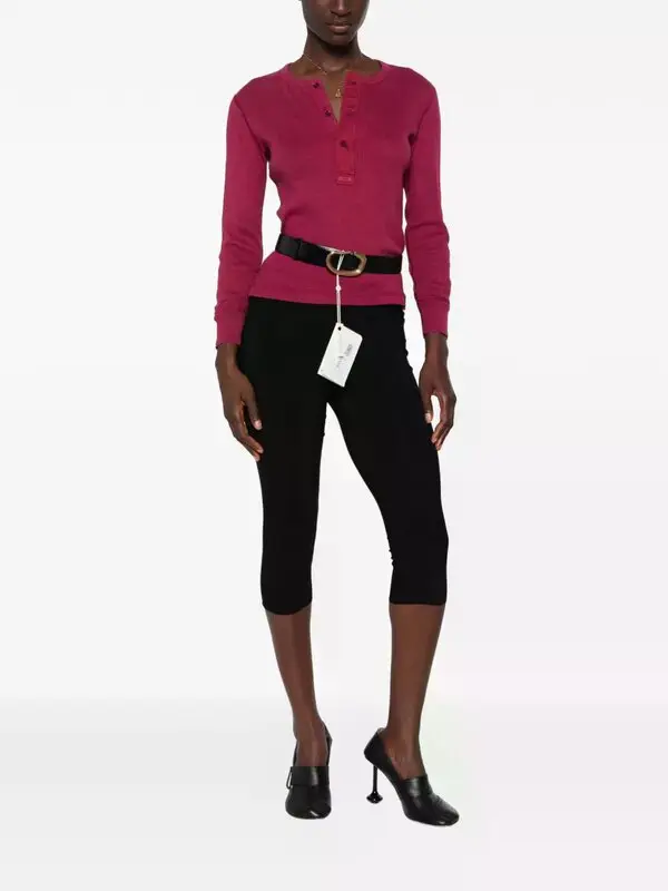 Chloé Button-placket Long-sleeve Top