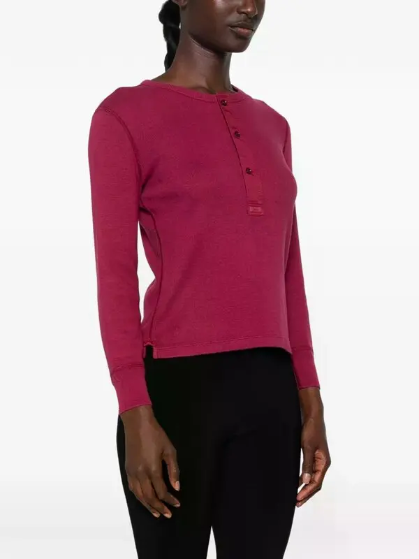 Chloé Button-placket Long-sleeve Top