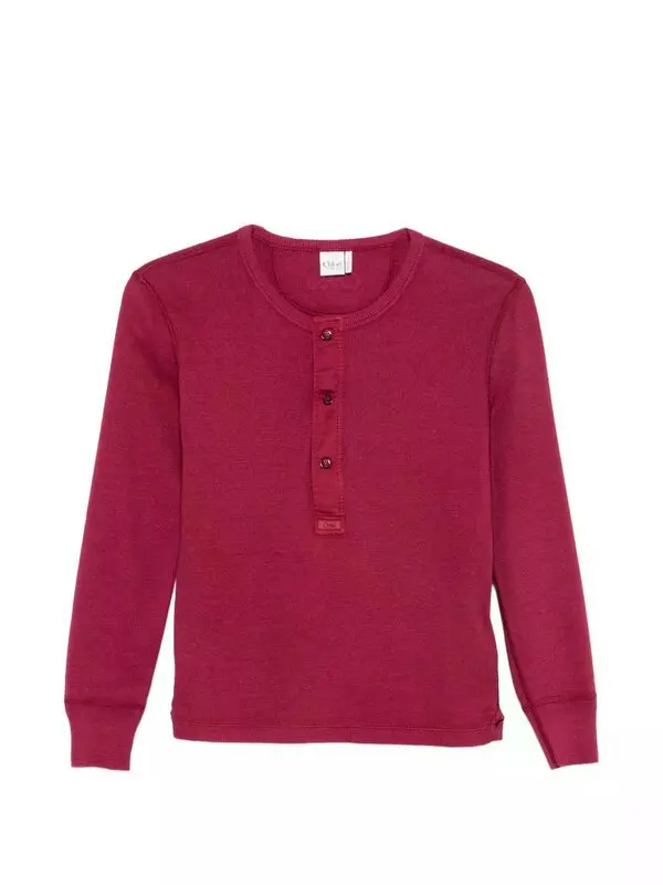 Chloé Button-placket Long-sleeve Top