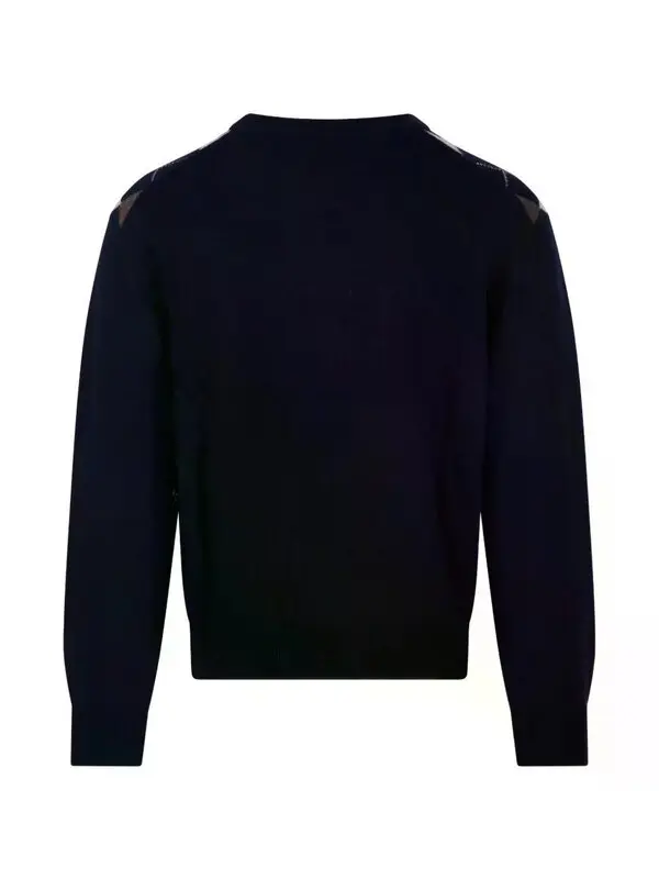 DUNST Argyle-knit Sweater