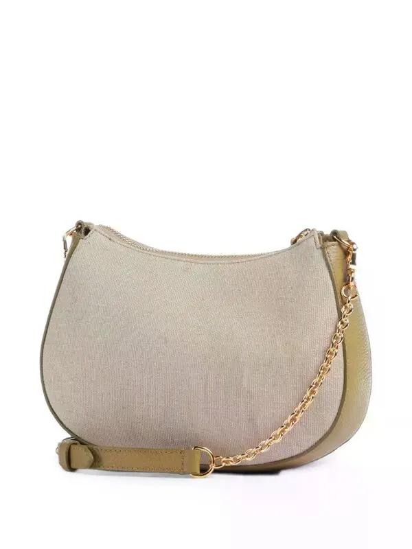 COCCINELLE Leather-trim Canvas Shoulder Bag
