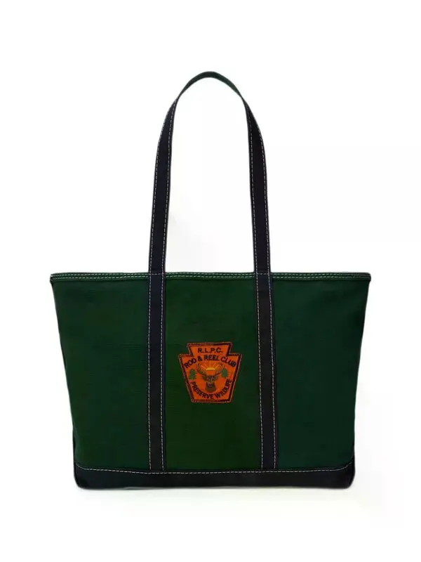Polo Ralph Lauren Patch-embellished Canvas Tote Bag