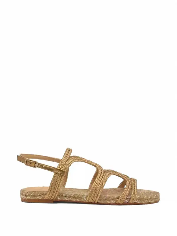 CastaÑer Pitra Woven Sandals - Gold