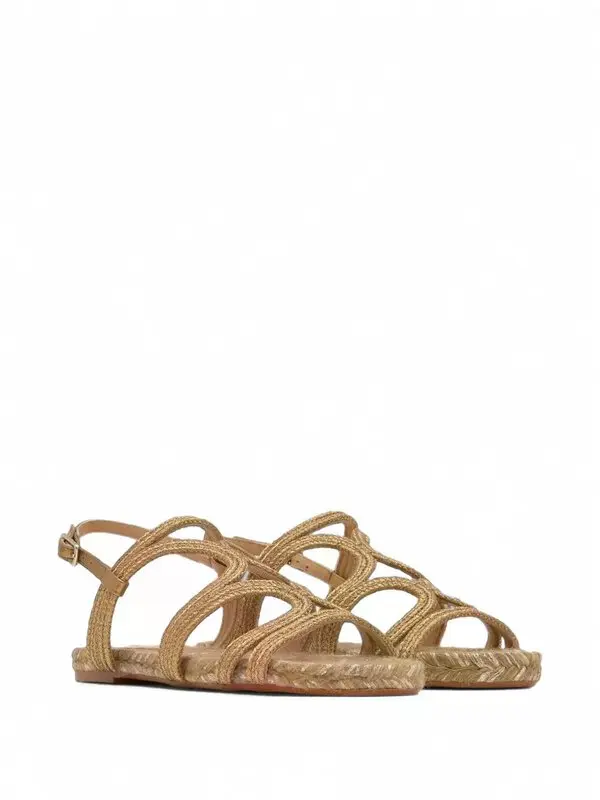 CastaÑer Pitra Woven Sandals - Gold