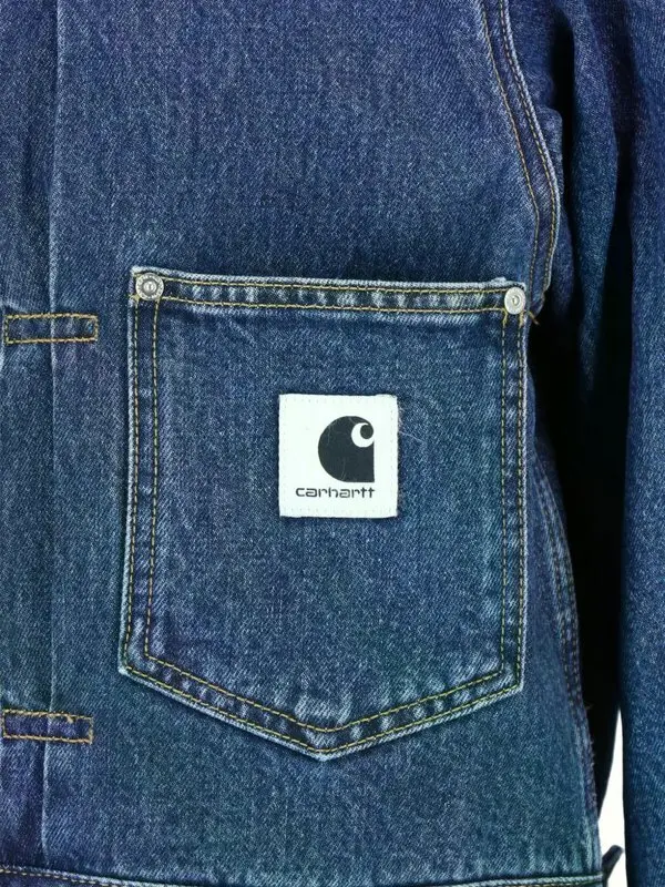 Carhartt Work In Progress Belmar Logo-patch Denim Jacket