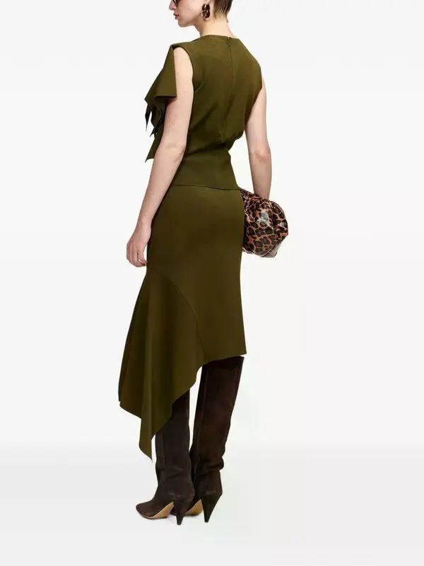 Essentiel Antwerp Know Ruffled Asymmetric-neckline Top