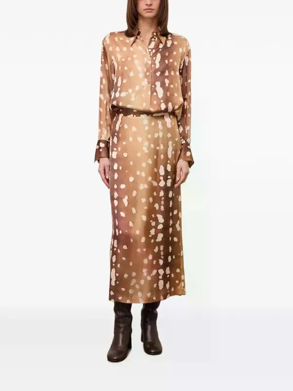 OTTOD'AME Flowing Straight Skirt