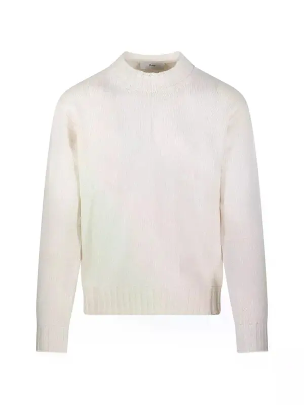DUNST Ribbed-trim Crew-neck Sweater