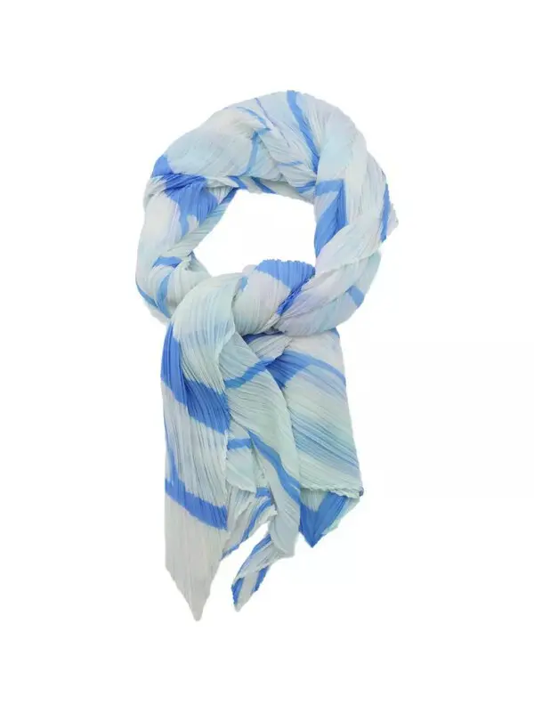 Issey Miyake Abstract-print Scarf - White