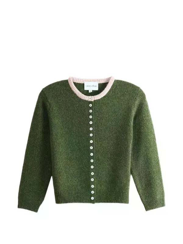 NIKKI CHASIN Clio Contrast-trim Cashmere Cardigan