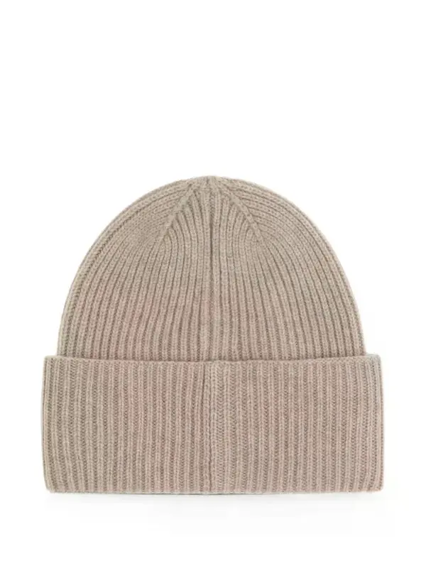 Max Mara Ribbed-knit Cashmere Beanie Hat