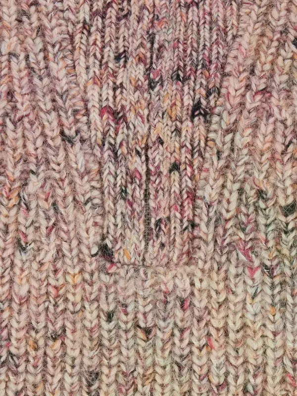 MARANT ETOILE Anita Half-zip Chunky-knit Sweater - Pink