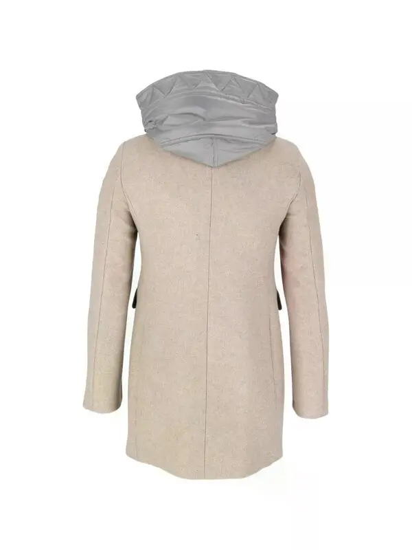 FAY Toggle-fastening Hooded Coat - Neutrals