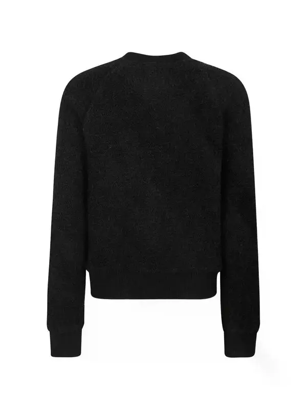 Moncler Bouclé-knit Button-up Cardigan - Black