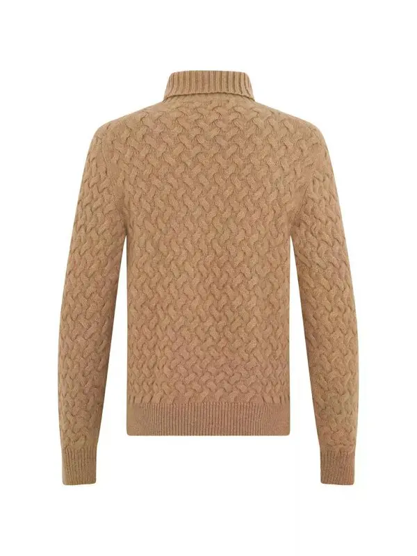 Fedeli Cable-knit Roll-neck Sweater