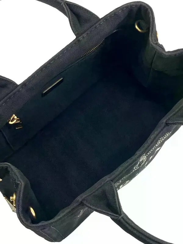 Prada 2000-2013 Small Canvas Canapa Logo Tote Satchel