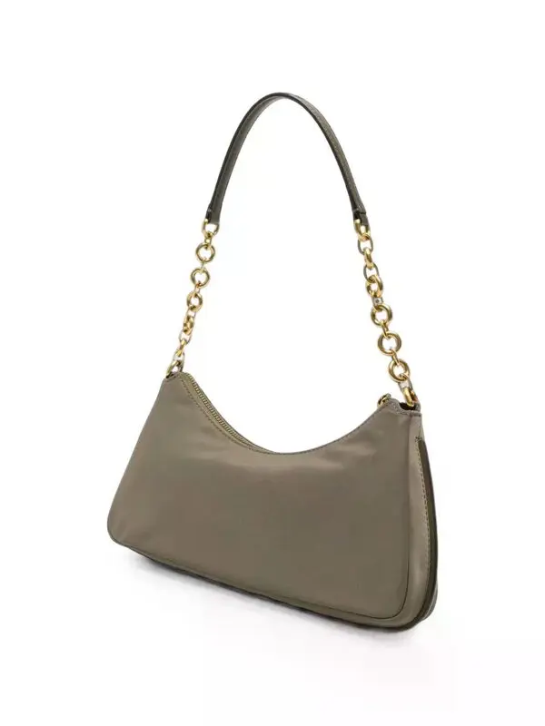 Michael Kors Floral-detail Chain-link Shoulder Bag - Green