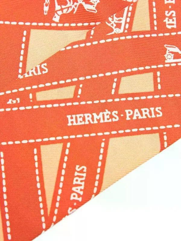 Hermès 2000-2026 Bolduc Silk Twilly Scarf Scarves