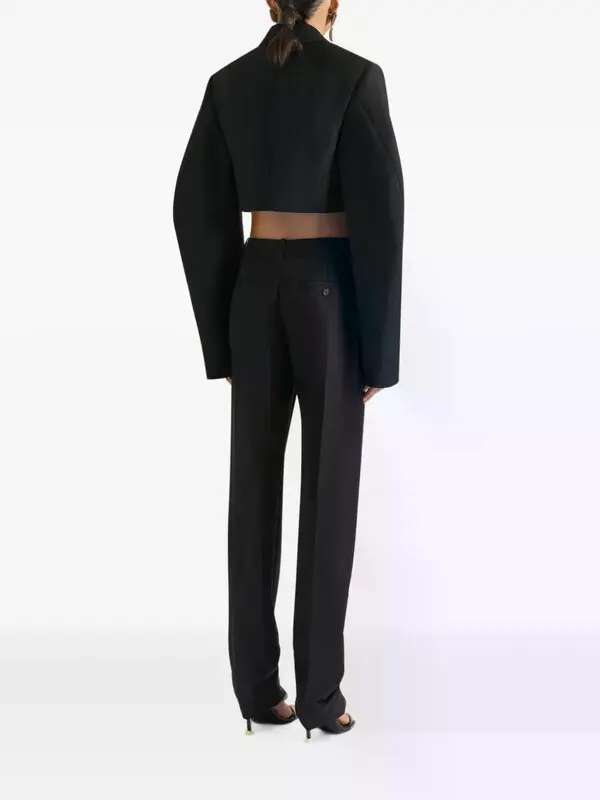 Givenchy Cropped Cocoon Jacket In Wool And Mohair