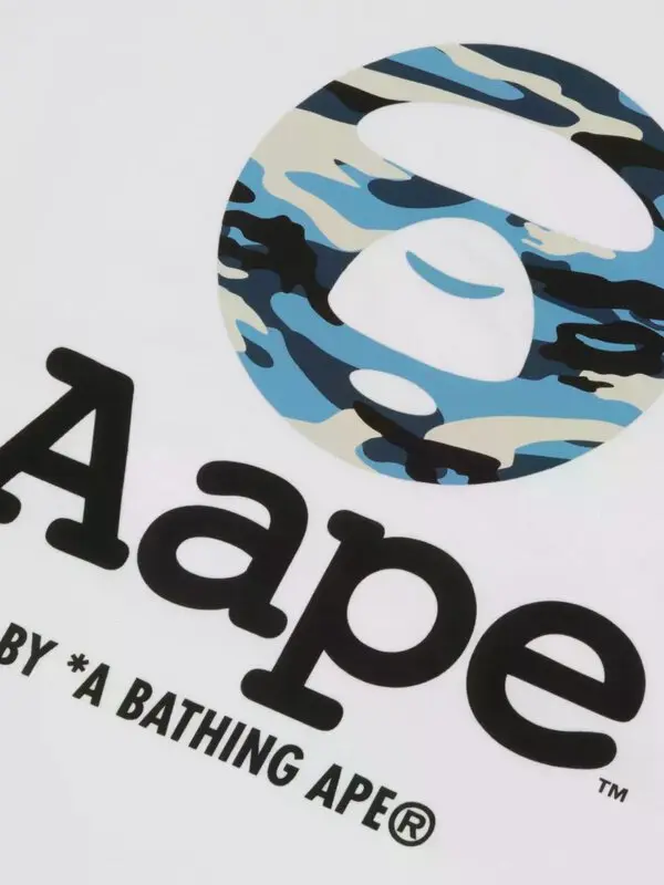AAPE BY *A BATHING APE Aapeunvs Camo-print Logo-print T-shirt