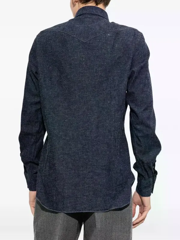 Eleventy Western Denim Shirt