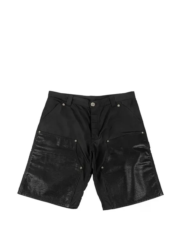 Chrome Hearts Leather-panelled Carpenter Shorts