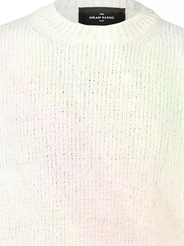 GRAN SASSO Ribbed-knit Crew-neck Sweater