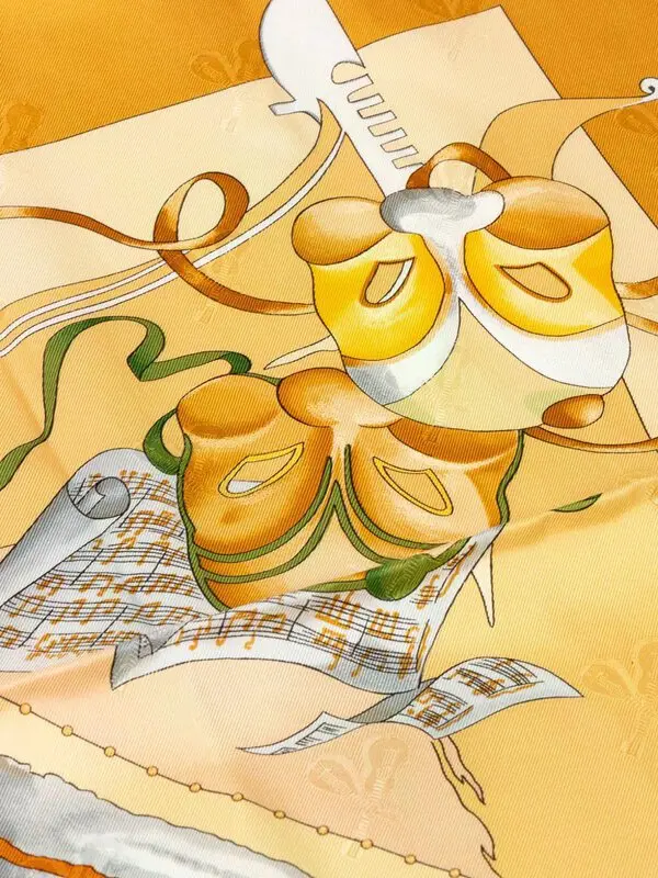 Hermès 1990-2010 Le Carnaval De Venise Silk Scarf 90 Scarves