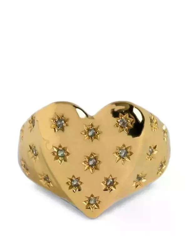 Zadig&Voltaire Heartbreaker Over Strass Ring - Gold