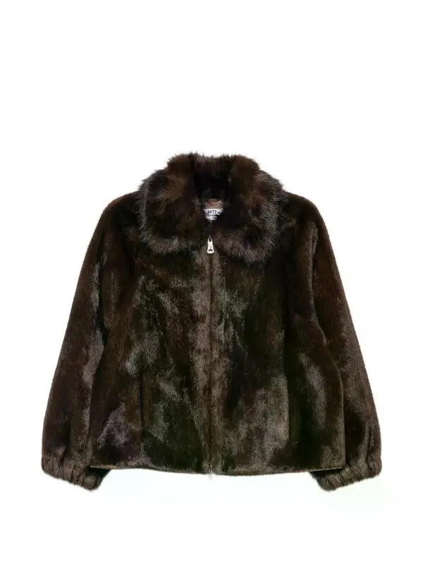 BETTA CORRADI Faux-fur Collar Jacket
