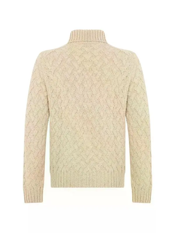 Fedeli Cable-knit Roll-neck Sweater