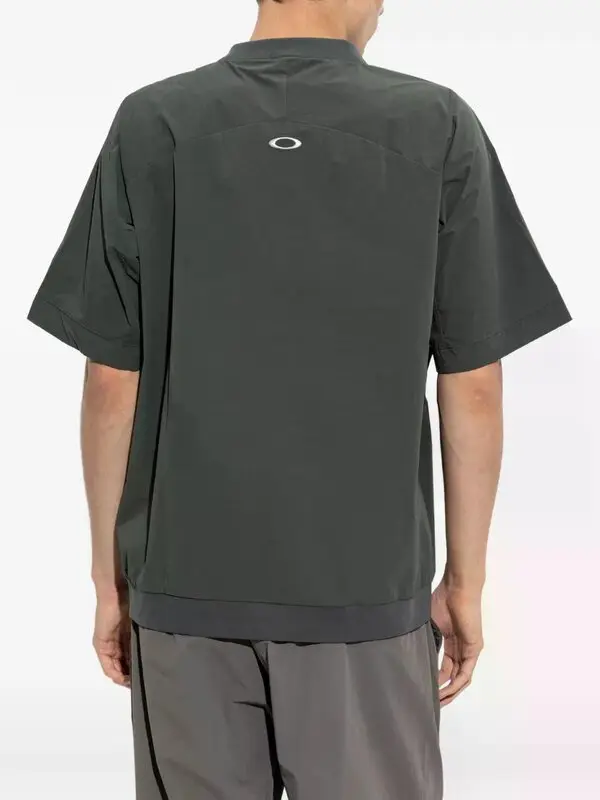 Oakley O-blades Embroidered-logo Quarter-zip T-shirt