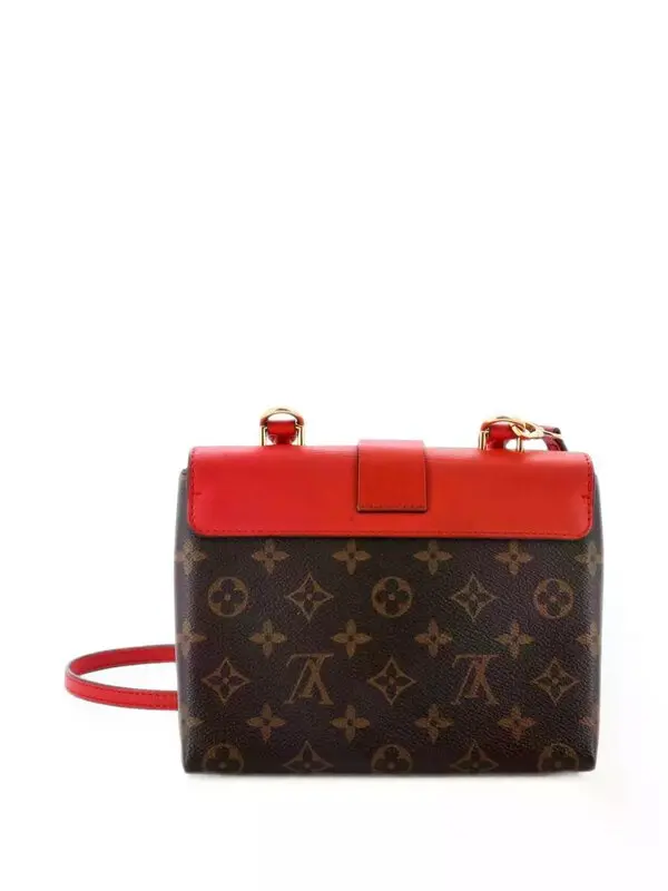 LOUIS VUITTON Locky Handbag Monogram Canvas With Leather Bb Satchel