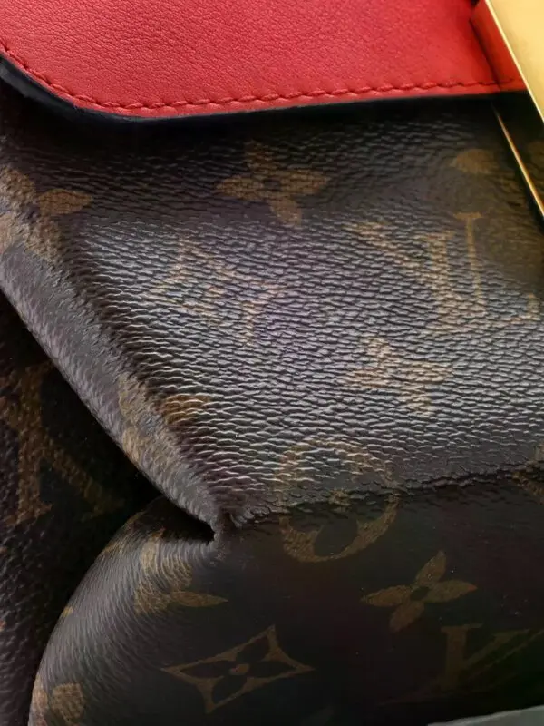 LOUIS VUITTON Locky Handbag Monogram Canvas With Leather Bb Satchel