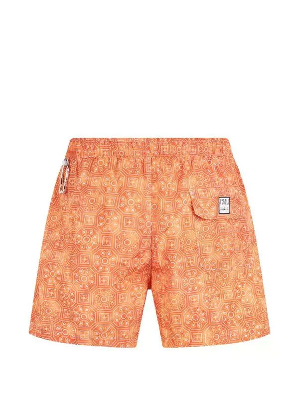 Fedeli Floral-print Swim Shorts