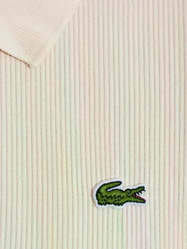 Lacoste Ribbed Long-sleeve Polo Shirt