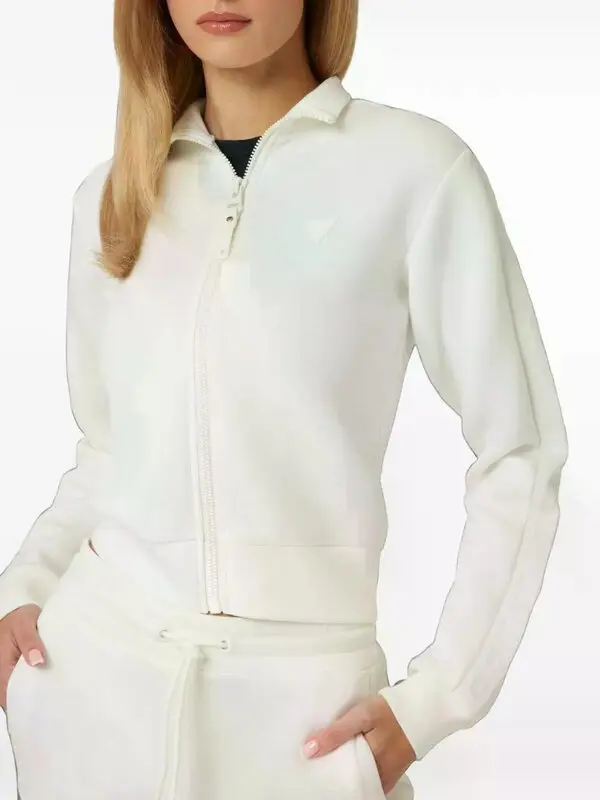 Guess Logo-patch Zip-up Sweatshirt