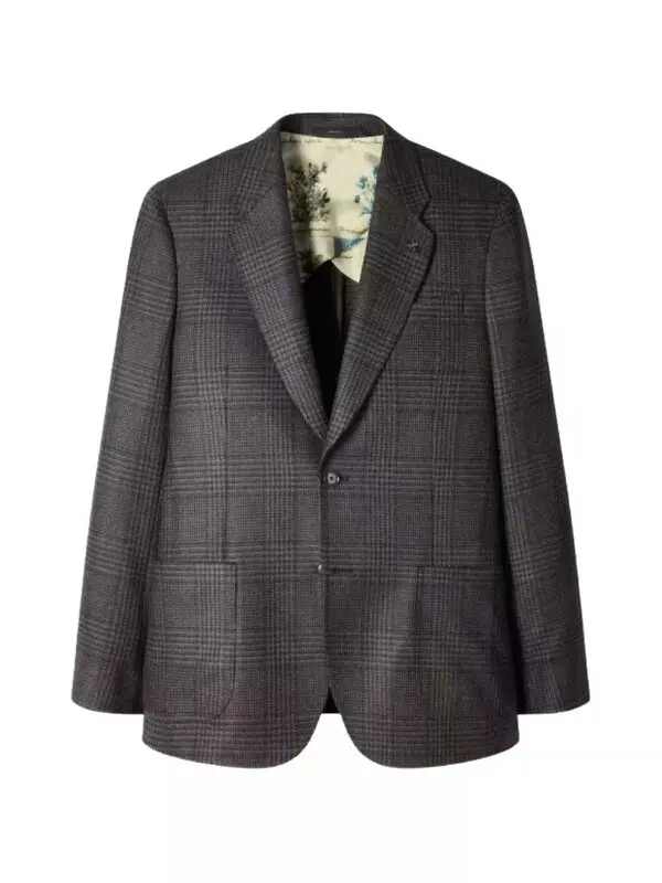 Paul Smith X Loro Piana Navy And Brown 'dream Tweed' Wool-silk Blazer - Blue
