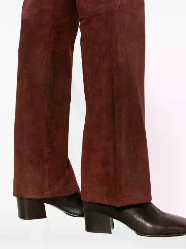 Ba&sh Suede Flared Trousers