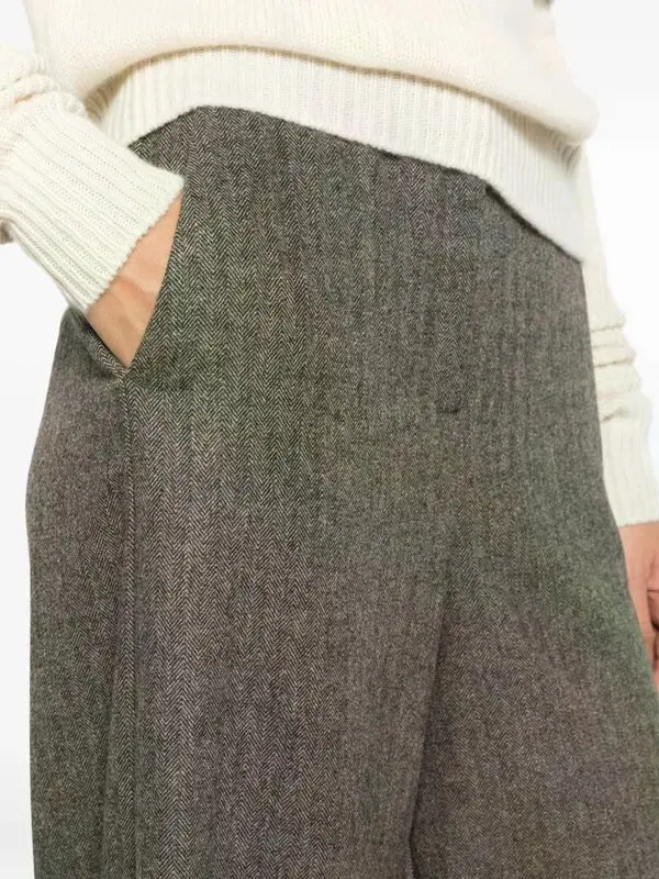 I BLUES Herringbone-pattern Trousers