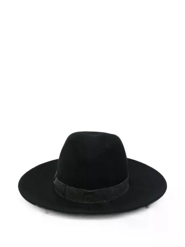 Borsalino Deva Wide-brim Wool Hat - Black