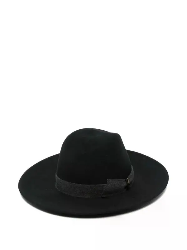 Borsalino Deva Wide-brim Wool Hat - Black