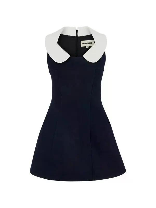 SHUSHU/TONG Peter Pan Collar Sleeveless Mini Dress