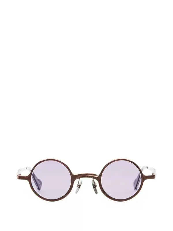 KUBORAUM Round-frame Textured Sunglasses